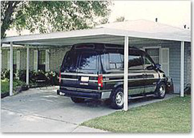 2039 X 2439 Free Standing Aluminum Carport Kit 032 Or Alpha Joy 20' X